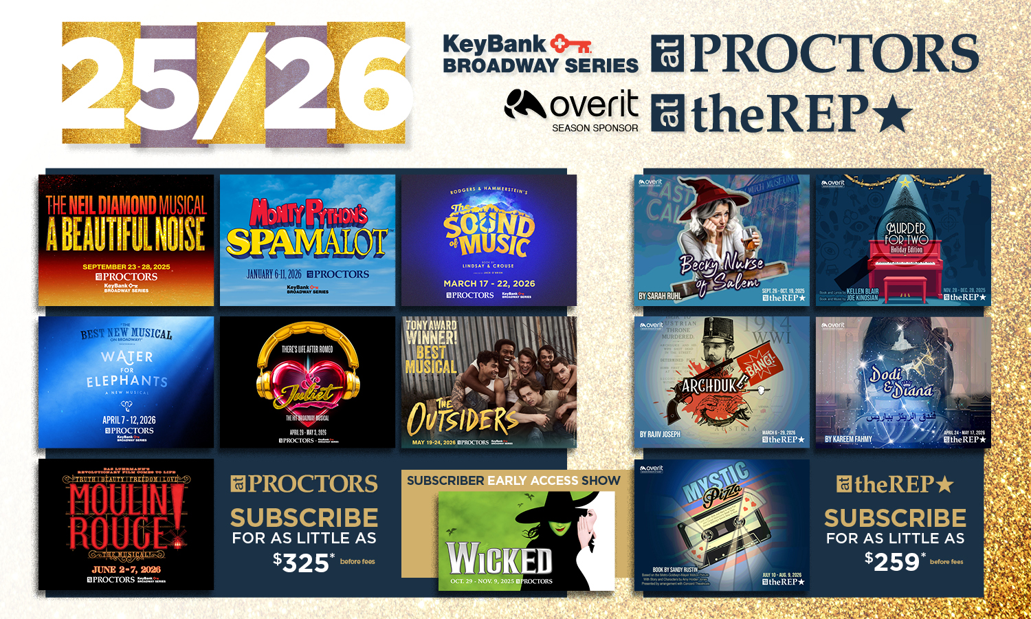 Showstopping seasons heading to Proctors and theREP - Proctors Insider